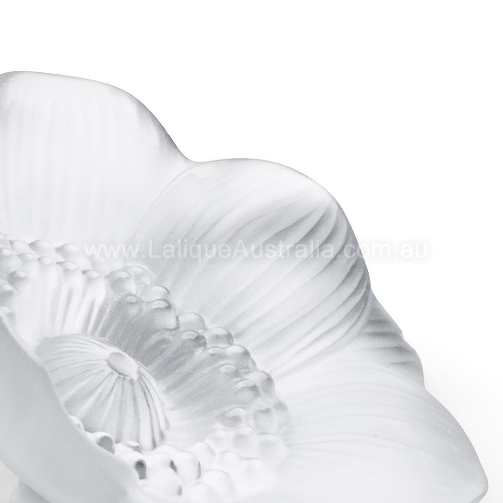Lalique Australia. ANEMONE SMALL SCULPTURE (CLEAR)